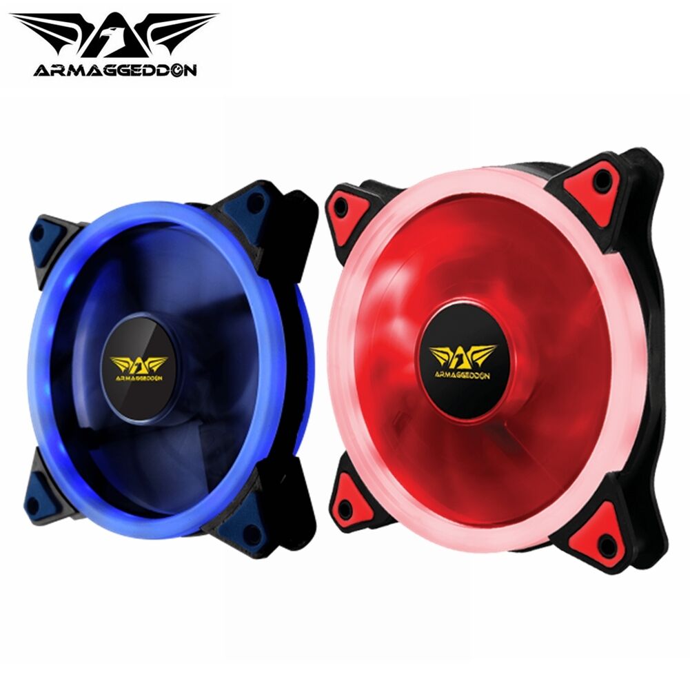 Armaggeddon Scarlet Saber Red LED Gaming PC Cooling Fan | Flash Trend