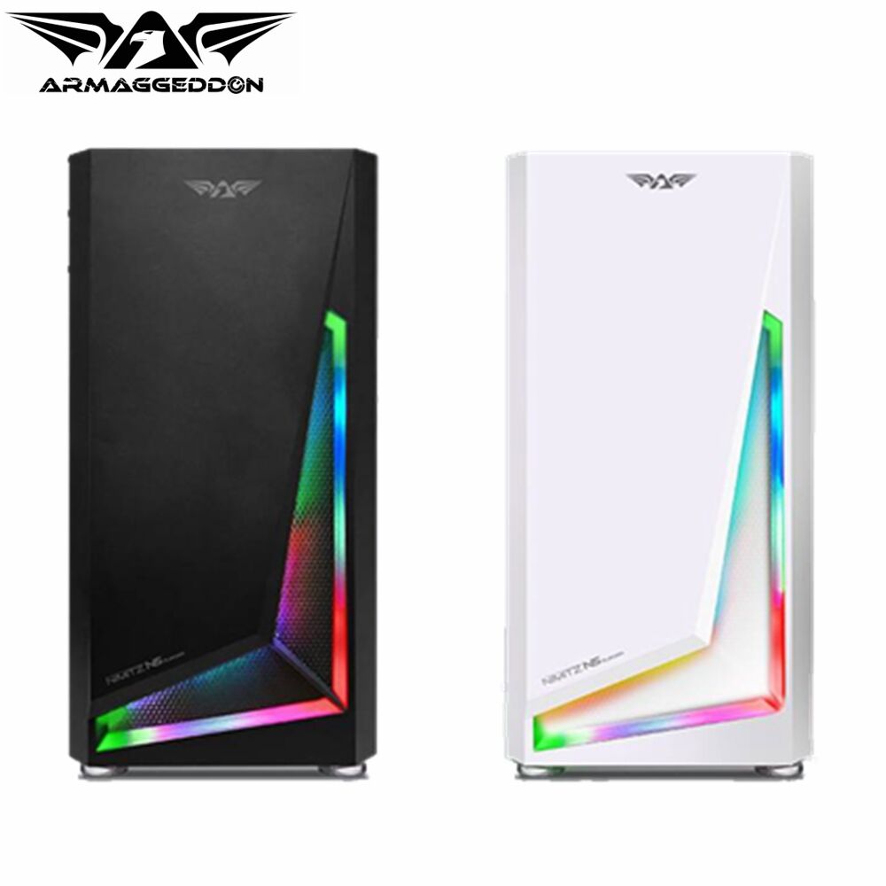 Gaming PC Case Armaggeddon Nimitz N5 Aurora RGB micro-ATX Black & White