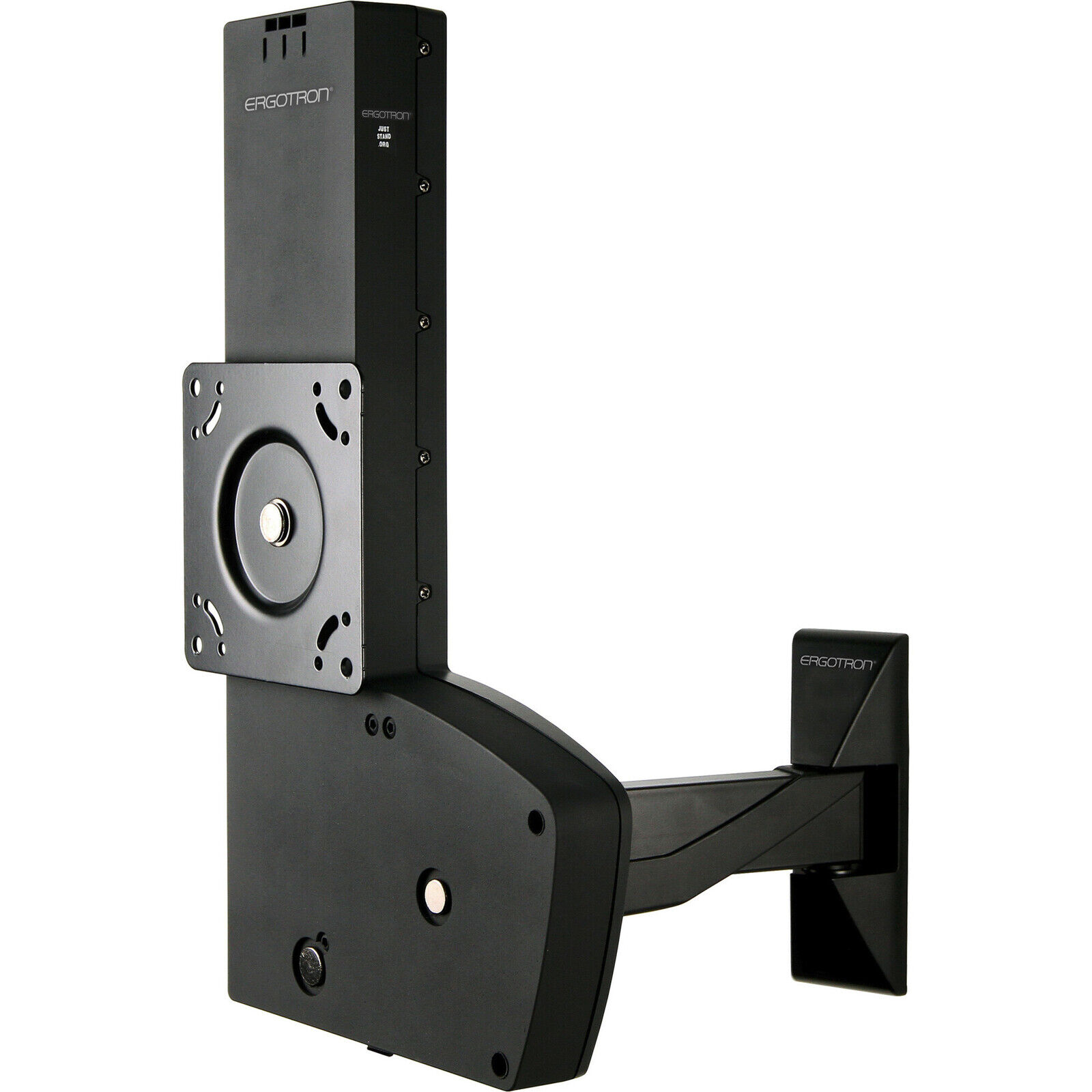 Ergotron Wall Mount for Flat Panel Display - Black - Height Adjustable ...