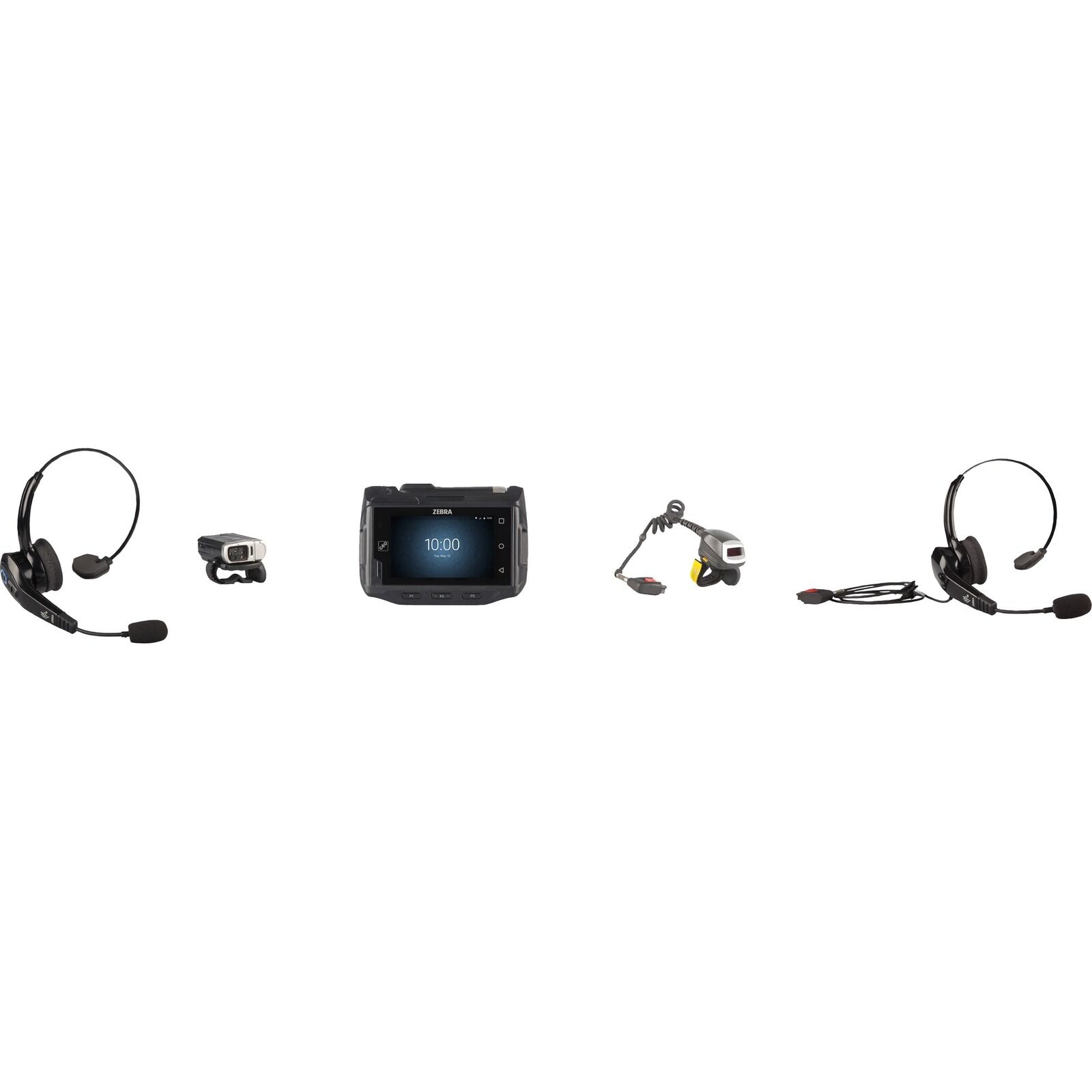 Zebra Wired Over-the-head, Behind-the-neck Mono Headset - Black ...
