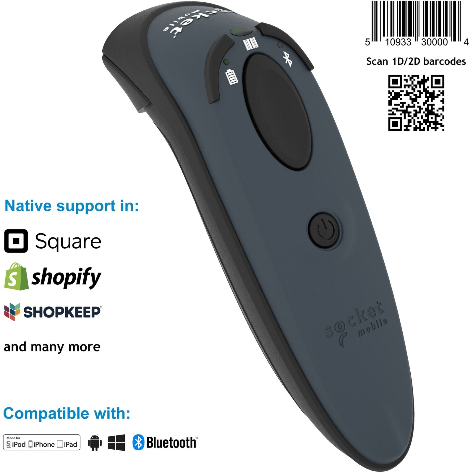 Socket Mobile DuraScan D760 Handheld Barcode Scanner - Wireless ...