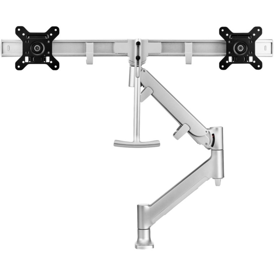 ATDEC DUAL (RAIL) DESK MOUNT - BLACK - UP TO 27IN - BUILT-IN ARM ...