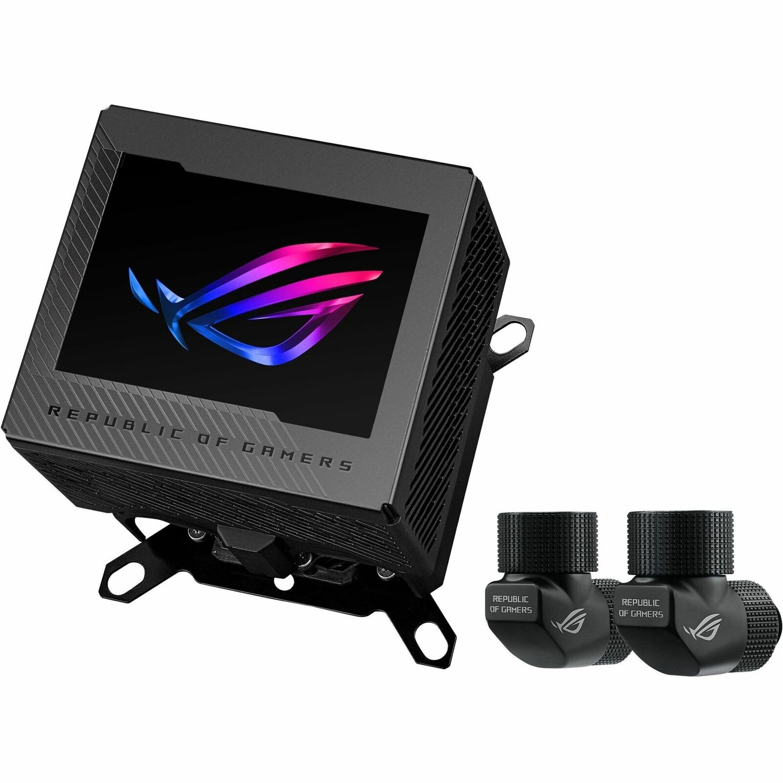 ROG Ryujin III WB CPU water block with full-color 3.5-inch LCD screen embedded VRM fan 178 micro-coo