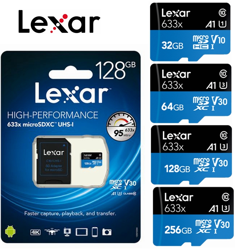 Lexar Micro SD Card UHS-I High Performance 633x 95MB/s U3 4K Mobile ...