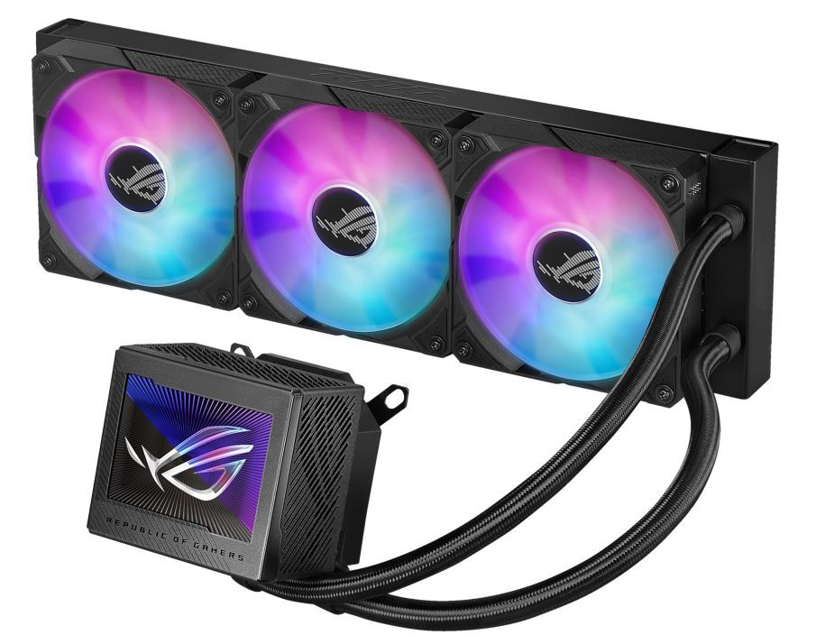 ASUS ROG RYUJIN III 360 ARGB All-In-One Liquid CPU Cooler, 3.5' LCD, 3x ...