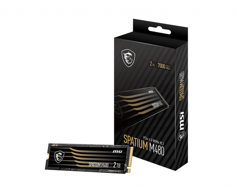 MSI 2TB M480 PCIe 4.0 NVMe M.2 SSD, Sequential Read up to 7000MB/s ...