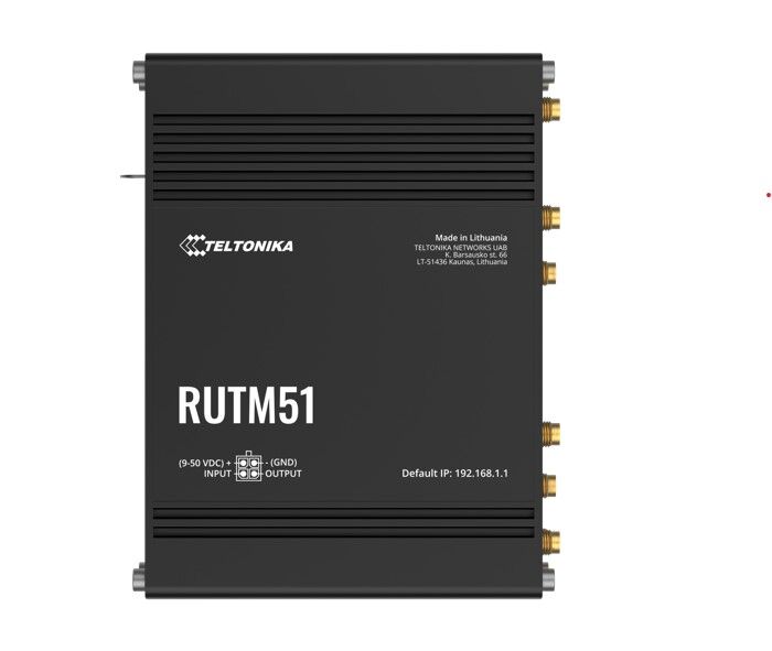 Teltonika RUTM51 Industrial 5G Router, 5G dual SIM cellular, 5 Gigabit ...