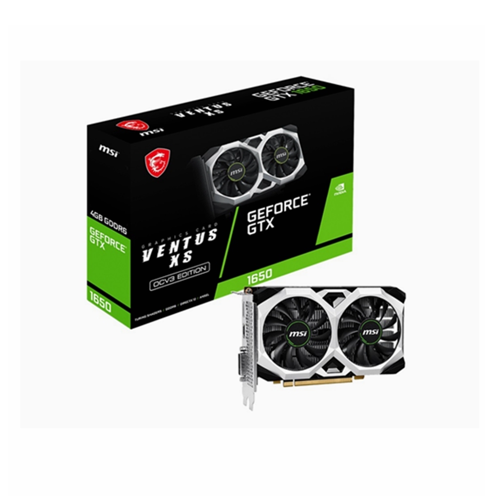 MSI nVidia GeForce GTX 1650 D6 VENTUS XS OCV3 1620 MHz / 12 Gbps GDDR6 ...