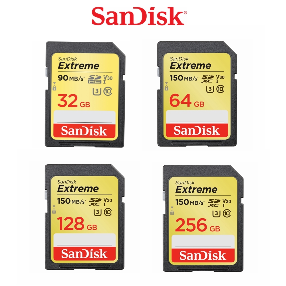 SanDisk Extreme SD Card SDHC UHS-I 90MB/s Camera DSLR Memory Card SDSDXVE
