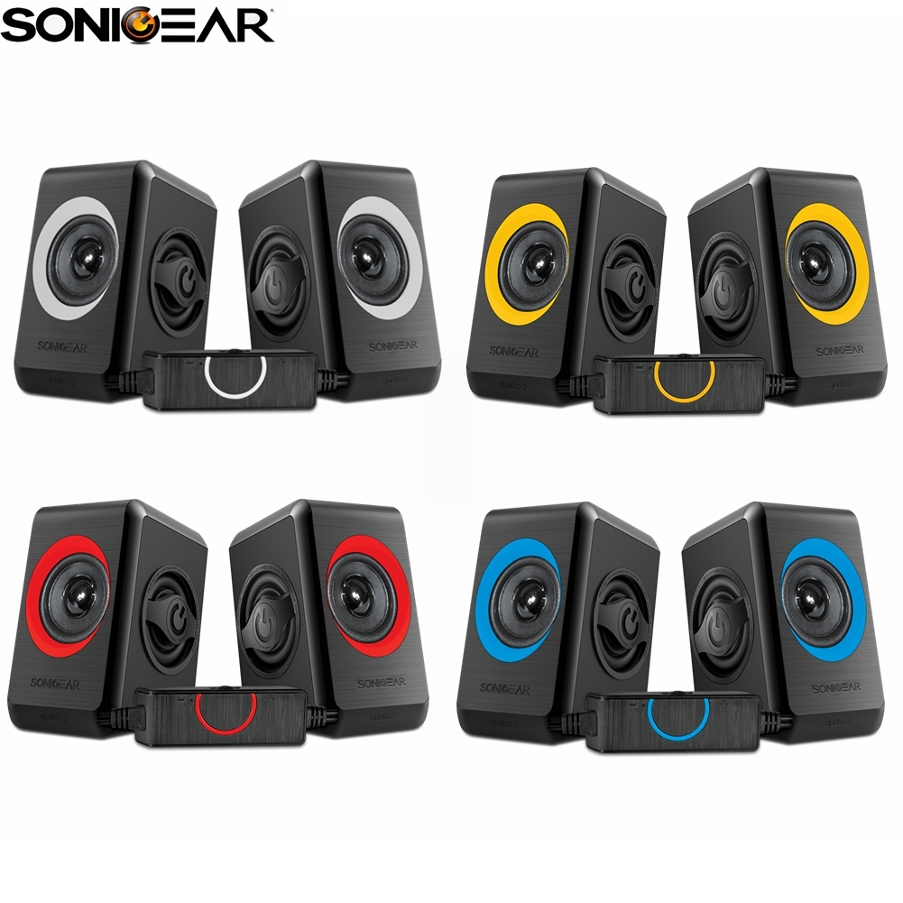 Computer Speakers Sonicgear Quatro 2 Extra Loud For Phones And PC Grey ...
