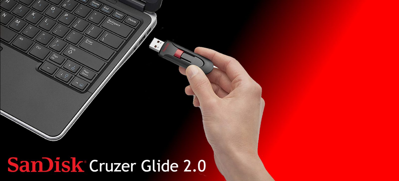 USB SanDisk Cruzer Glide 2.0 16GB Flash Drive Memory Stick CZ60-016G