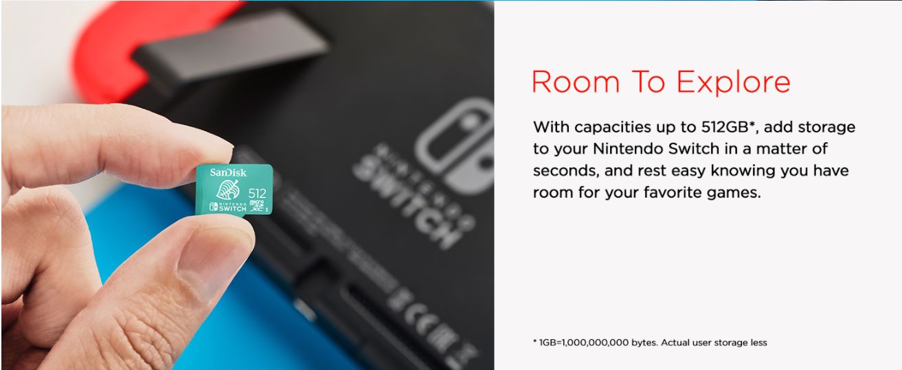 SanDisk 512GB Nintendo Licensed Micro SD Card SDXC UHS-I TF Memory Card ...