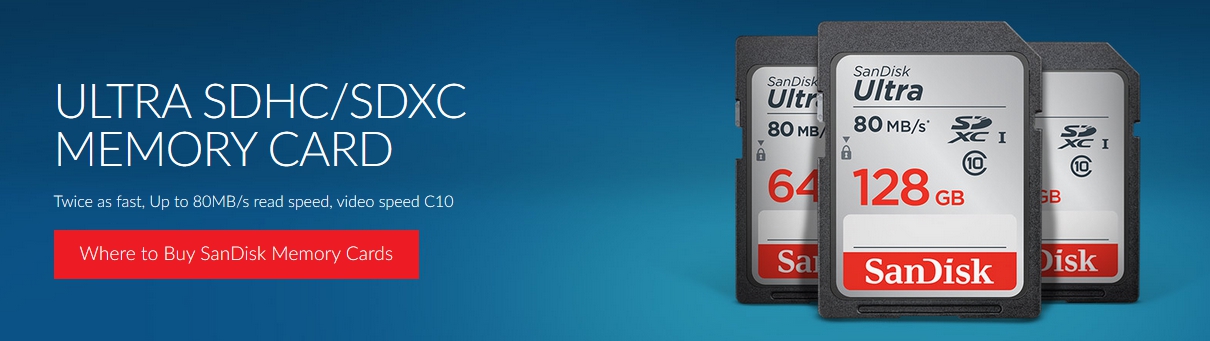 SanDisk 64GB Ultra SD Card for DSLR Cameras | FlashTrend